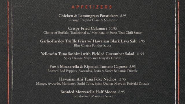 Menu – Two Rivers Grille